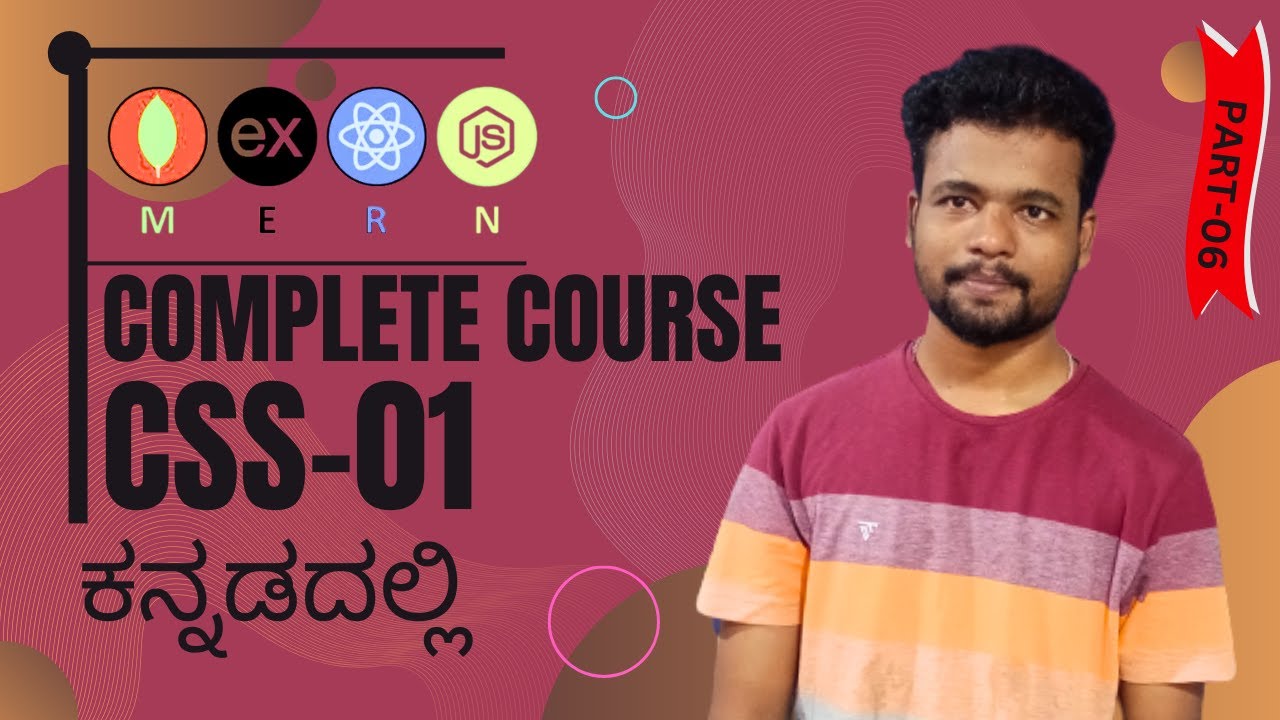 [MERN course in Kannada]- CSS basics 01 - YouTube