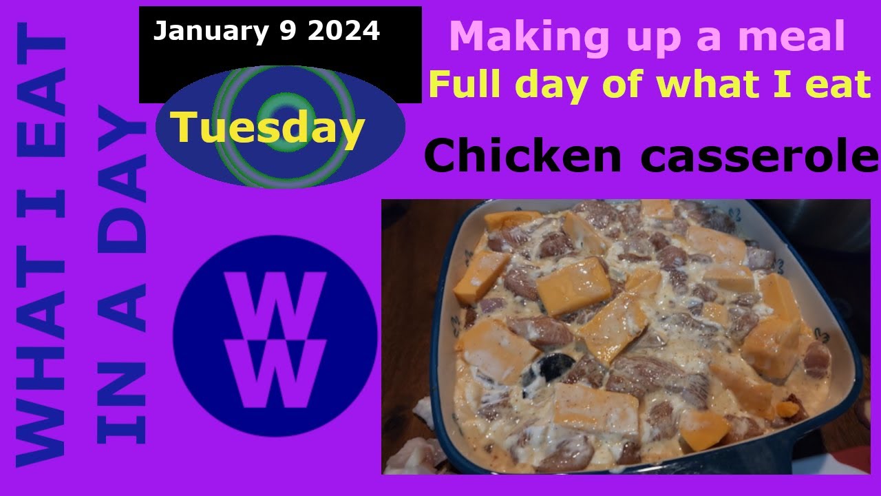 JAN 9 2024 Full day of what I eat on WW Finally snowing New Meal - YouTube