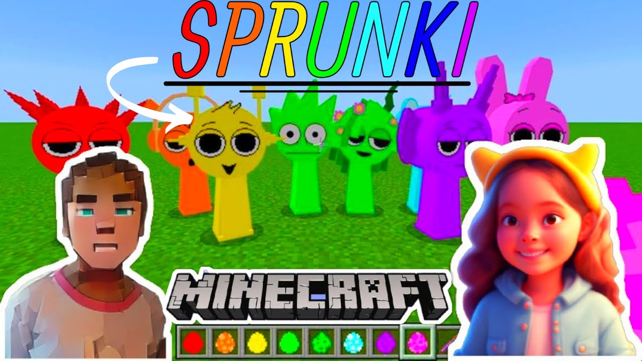 Sprunkis in Minecraft | We Rescue SPRUNKIS from evil Pillagers in ...