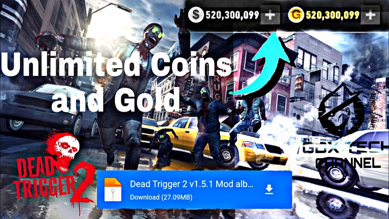 Dead trigger 2 hack mod || (free download unlimited money and gold) 100 ...