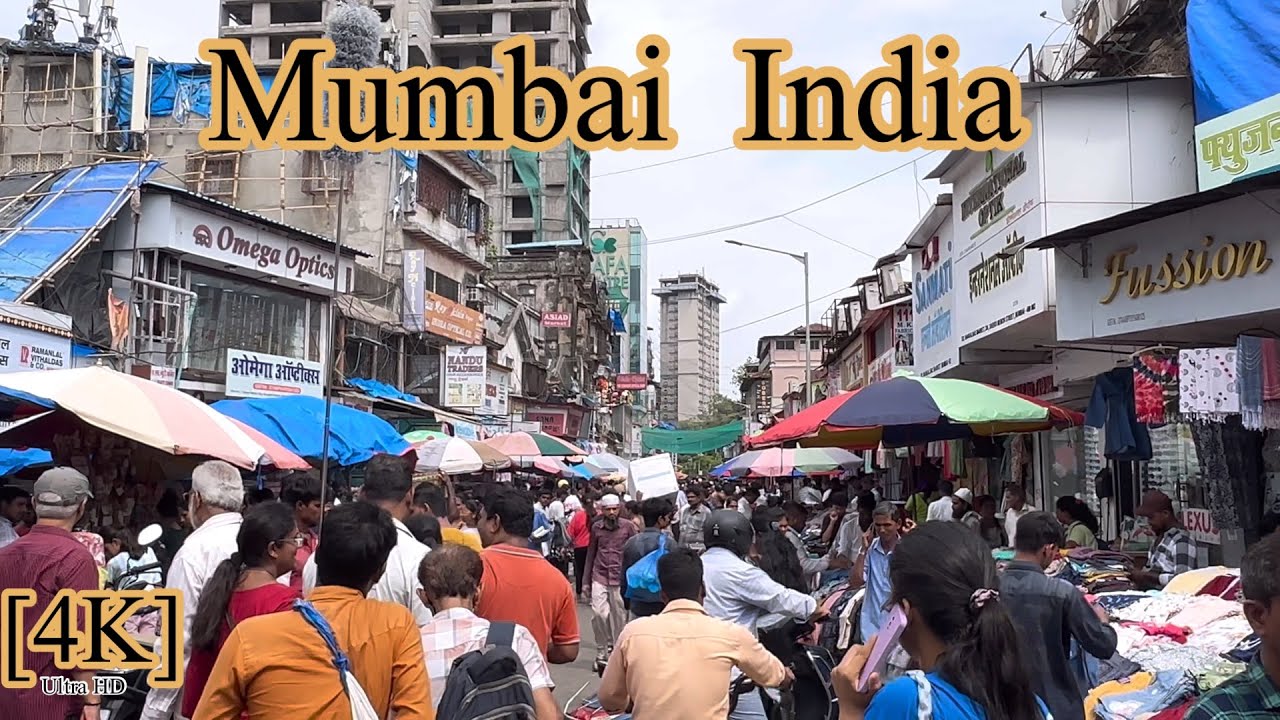Walking Streets of Mumbai, India Walking Tour 4K HDR #mumbai # ...