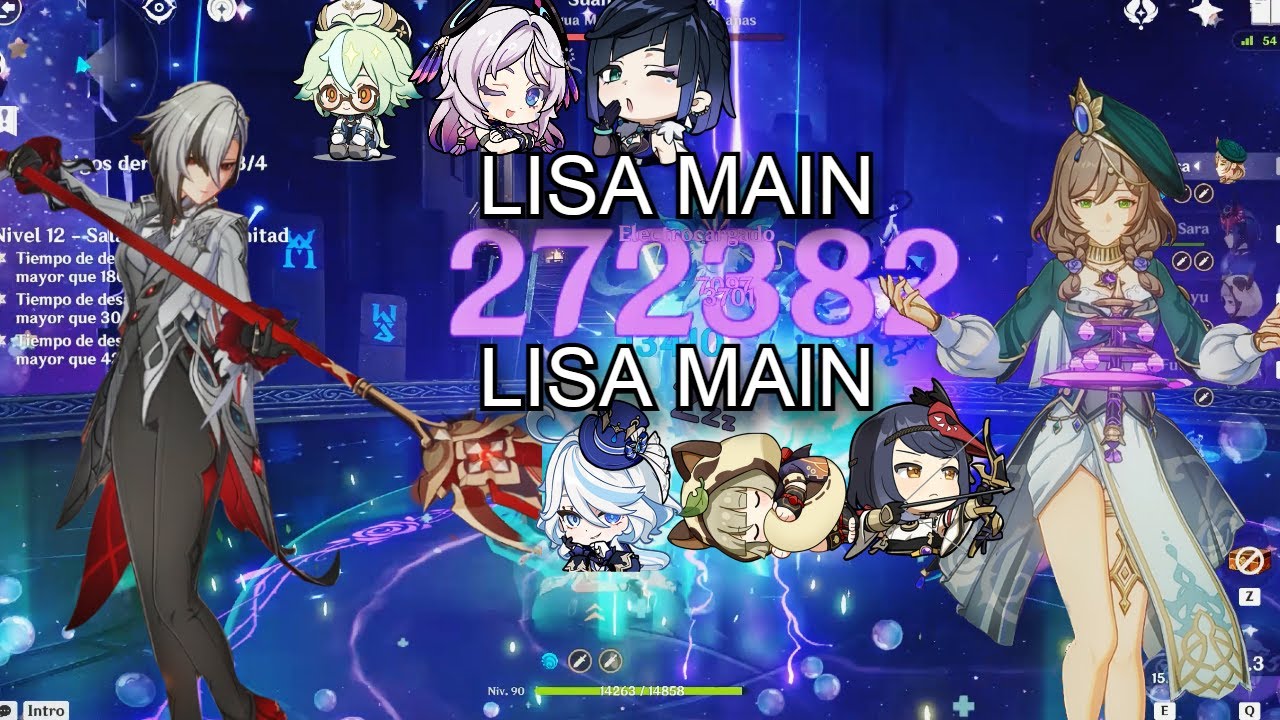 LISA FIRST HALF LETS GO! Lisa super ultra hypercarry & C0 Arlecchino ...