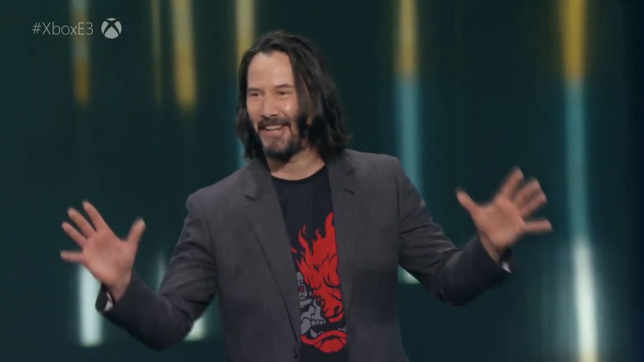 Cyberpunk 2077 Keanu Reeves On Stage Live Microsoft Xbox E3 2019 - YouTube