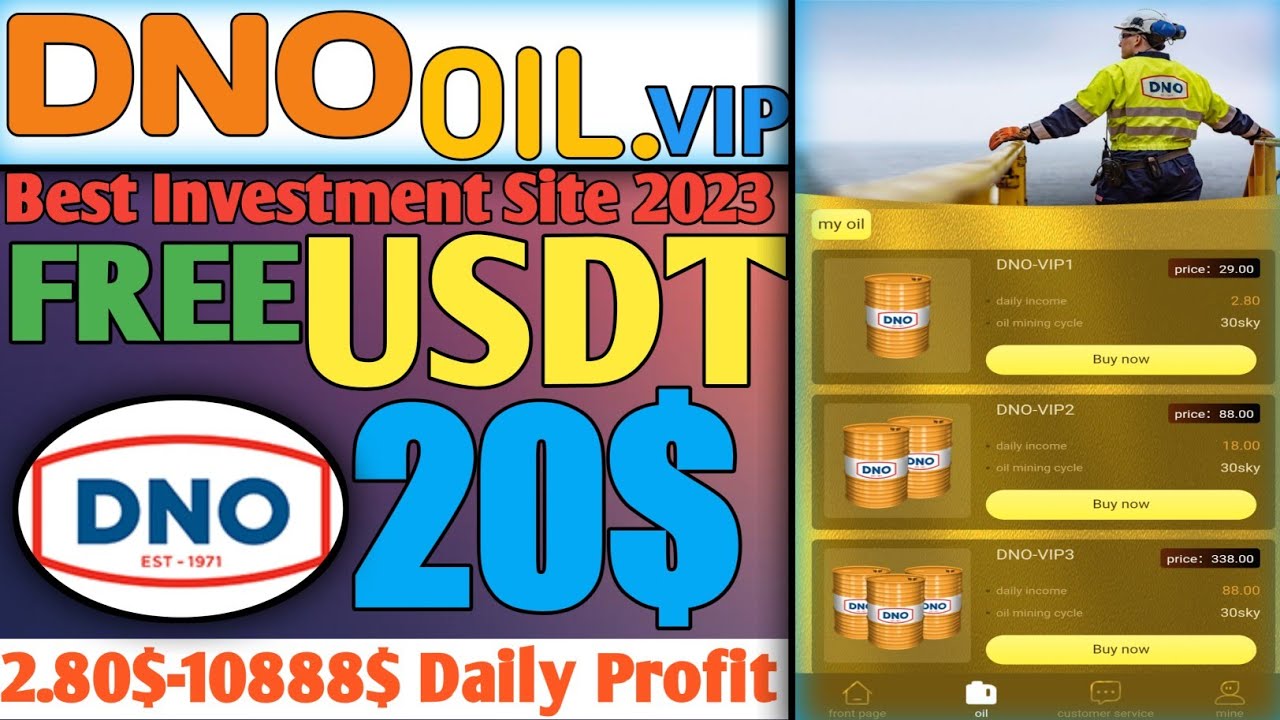 DNO-OIL.VIP Review Bangla | Earn Money Online | New Usdt Earning ...
