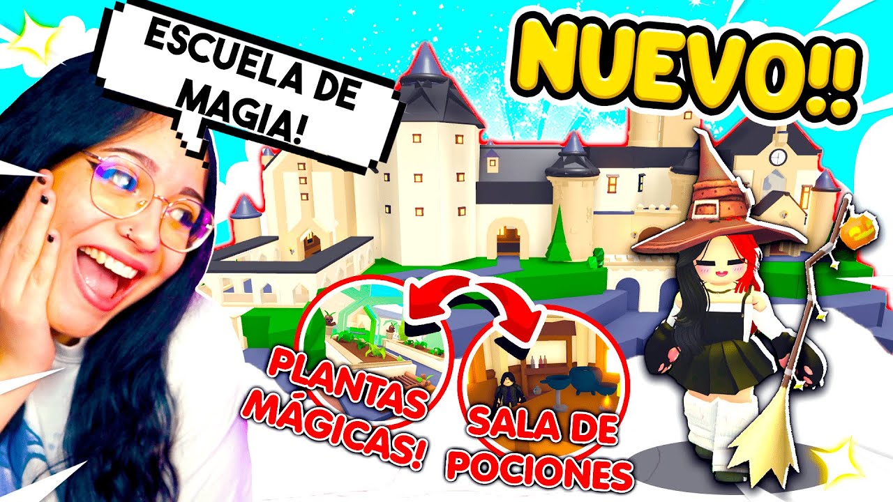 *NUEVA* ESCUELA de MAGIA de HARRY POTTER ADOPT ME en ADOPT ME!! *con ...