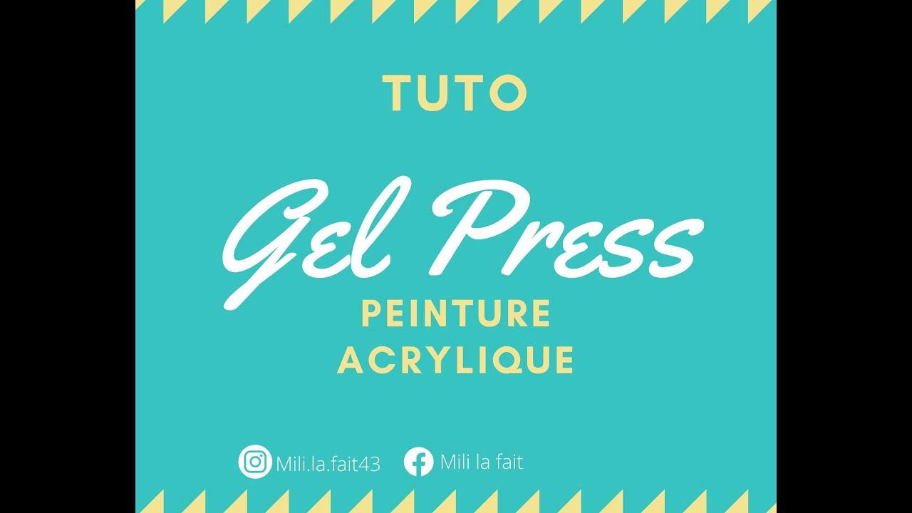 TUTO Fond GEL PRESS Automne | peinture acrylique - YouTube
