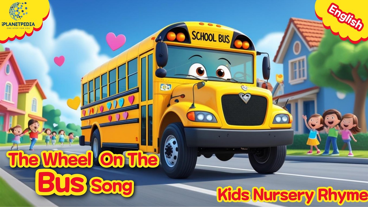Wheel On The Bus Song | Educational Learning Songs & Nursery Rhymes ...
