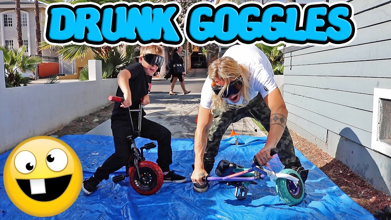 MINI BMX OBSTACLE COURSE WITH DRUNK GOGGLES (FT. THE DUDESONS) - YouTube