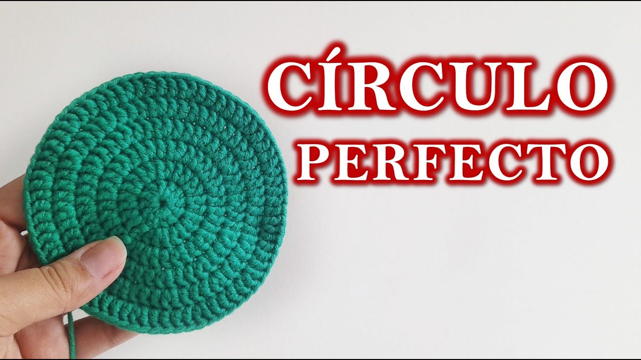 Como TEJER un CIRCULO PERFECTO a CROCHET con PUNTOS ALTOS (Auder ...