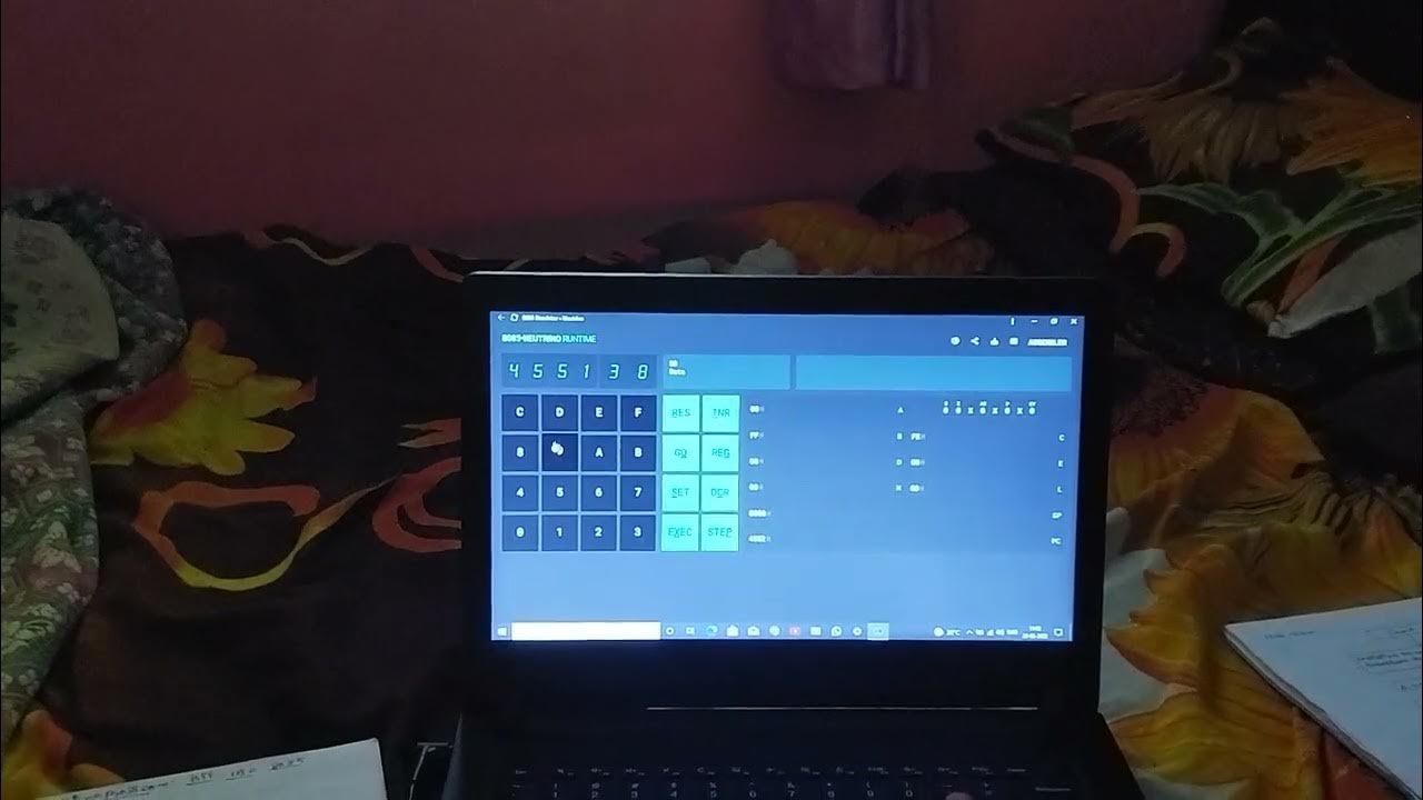 how to Run a microprocessor program for windows 10 laptop - YouTube