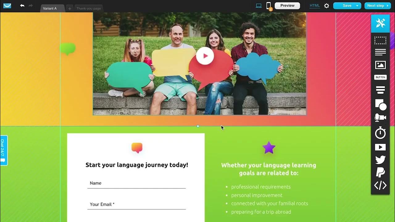 How to Create a Landing Page from Scratch in GetResponse / GetResponse Tutorial - YouTube
