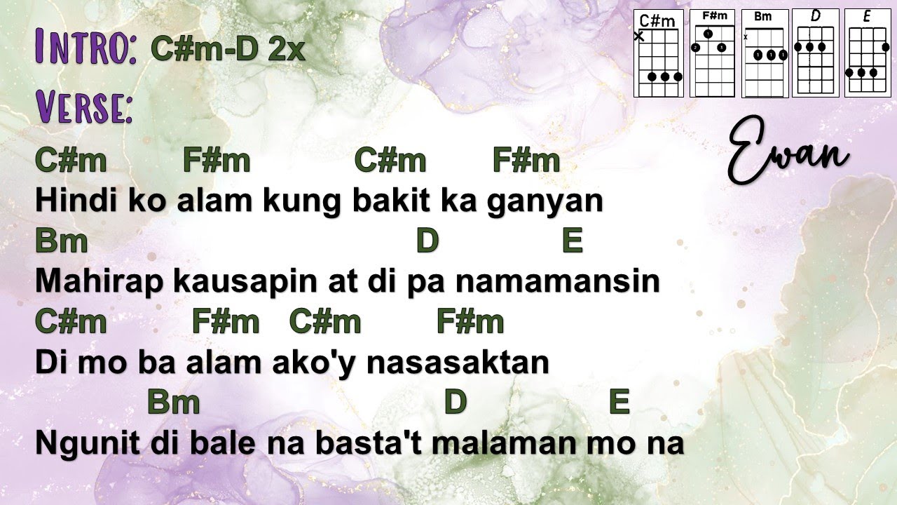 Ewan - Apo Hiking Society (Ukulele Play Along) - YouTube