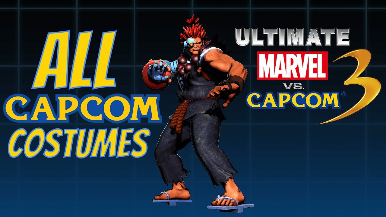 All CAPCOM Costumes Ultimate Marvel vs Capcom 3 (Playstation 4 Pro ...
