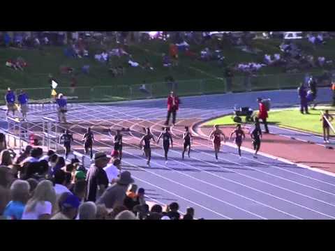 Central Section T&F Valley Masters 2012 Girls 100m Heat 1 & 2