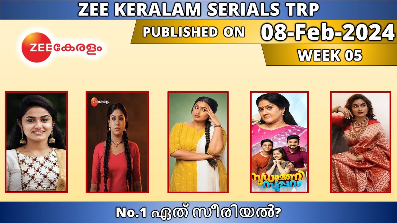 This Week Trending zee keralam Serials Zee keralam TV Serials TRP ...