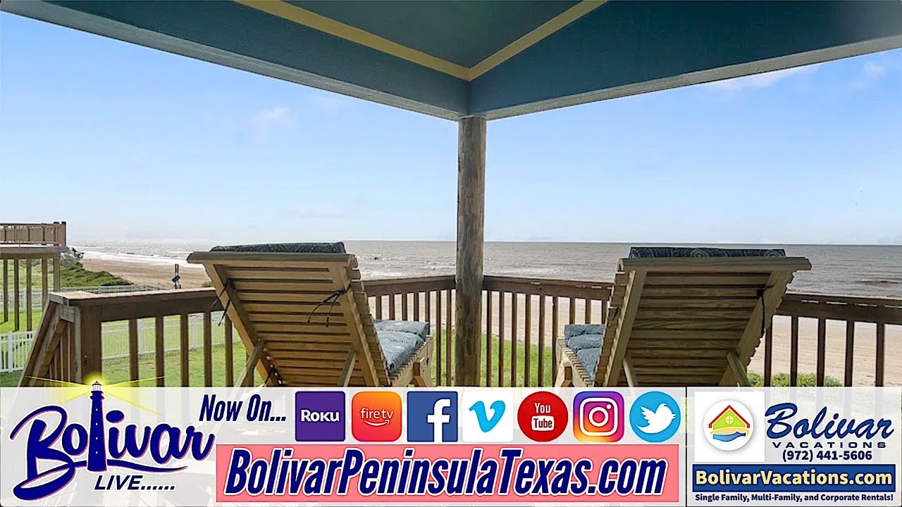 Vacation Rental Preview, Cottage Del Mar, On Bolivar Peninsula. - YouTube