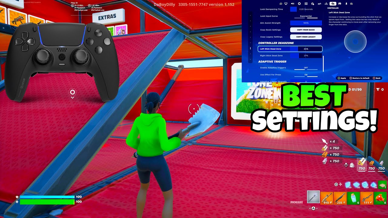 Fortnite 3v3v3v3 Go Goated Zone Wars🎮Gameplay + BEST Controller ...