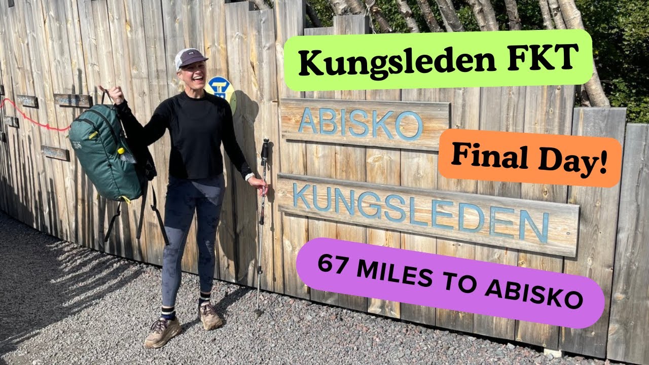 Kungsleden FKT Final Day: 67 miles hiking, 0.5 mile row, Saltoluokta to ...