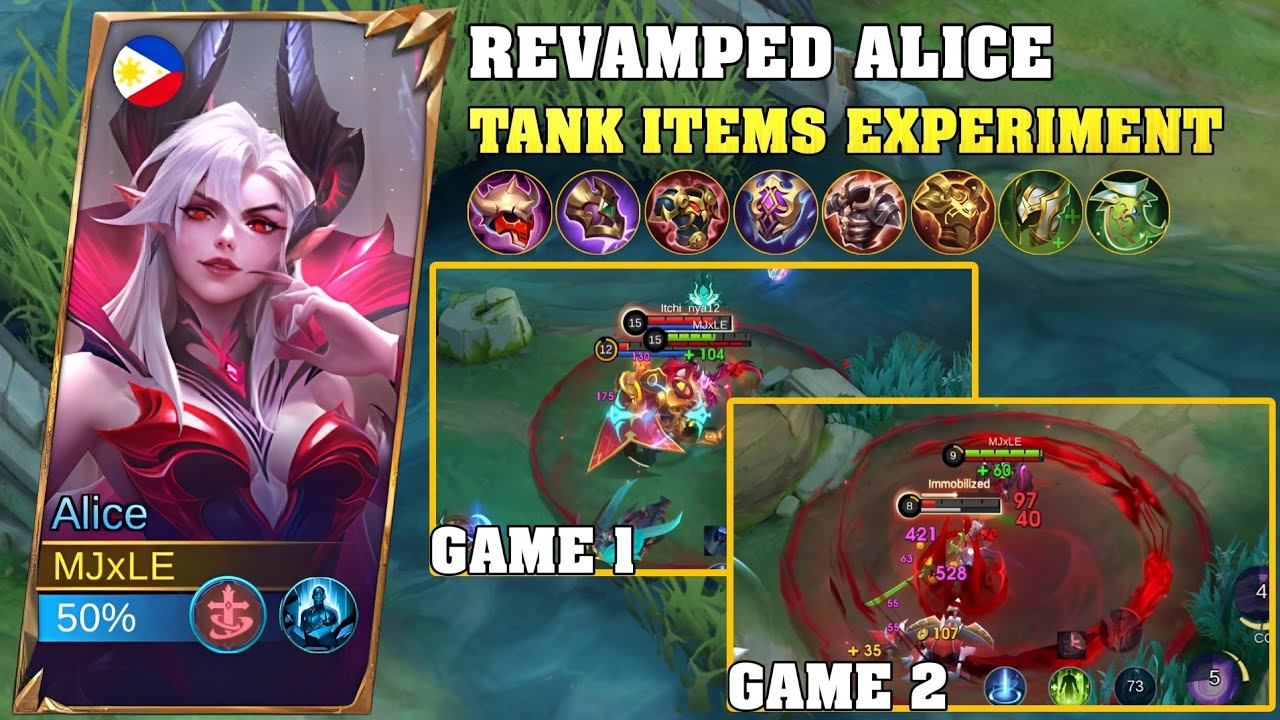 Revamped Alice With TANK BUILDS?! Full EXPERIMENT and Gameplay Results ...