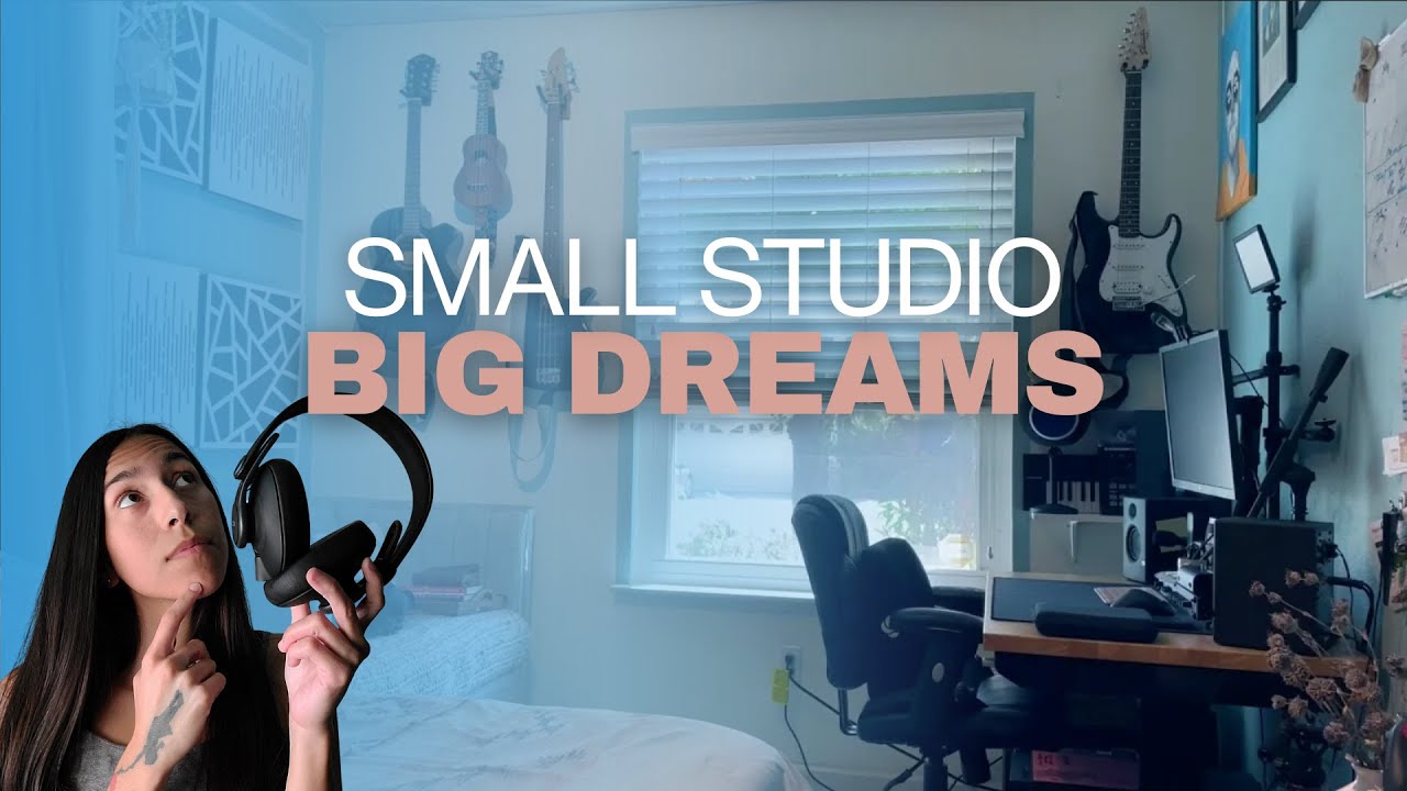 How to have a studio in a small space | Mini Studio Tour - YouTube