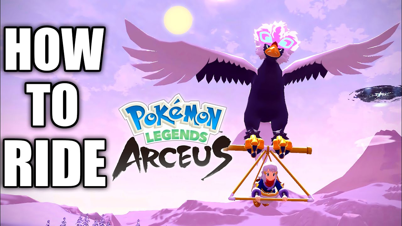 HOW TO RIDE with Pokemon [Braviary] in Pokemon Legends Arceus - YouTube