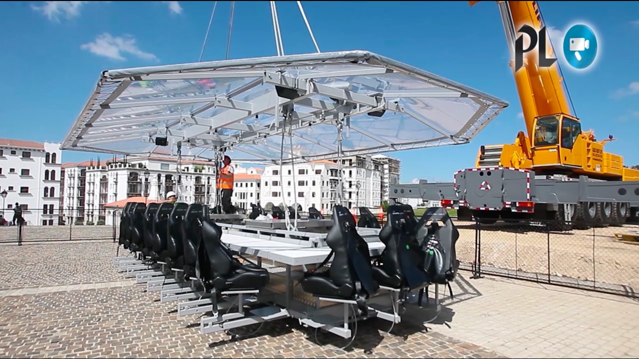 ¿Se imagina comer a 45 metros de altura? - YouTube