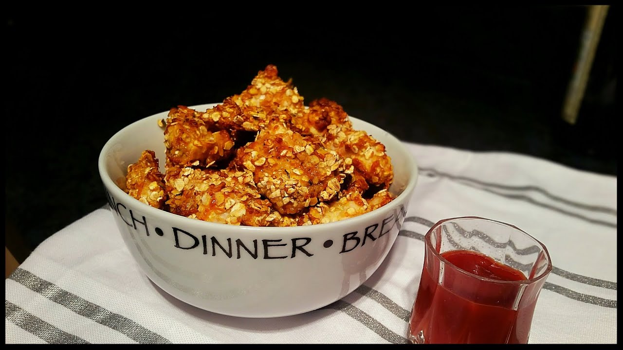 Crispy Healthy Bodybuilding Chicken Nuggets | Slice Of Fit - YouTube