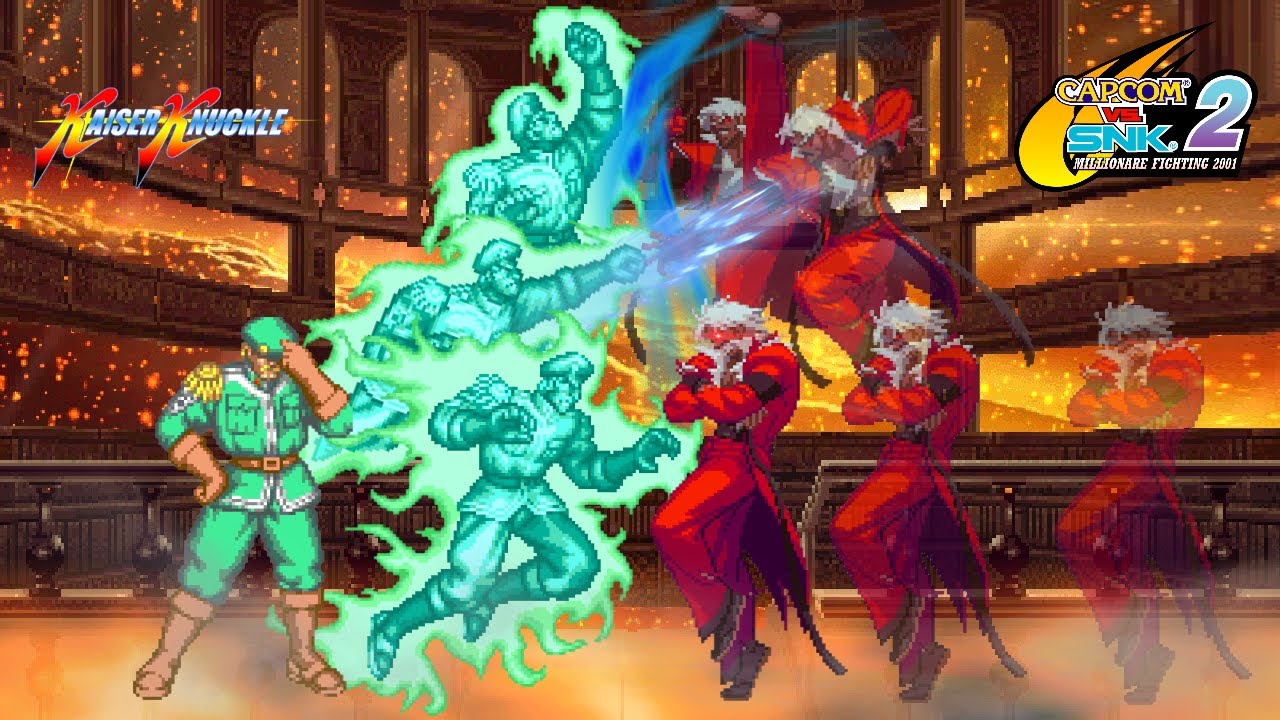General vs God Rugal l Epic Boss Batttle l Kaiser Knuckle X Capcom vs ...