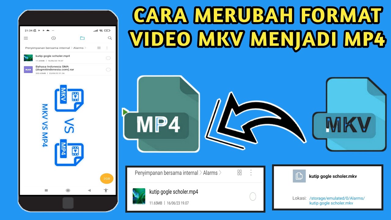 Cara Format Video Mkv menjadi mp4 di Android tanpa aplikasi tambahan ...