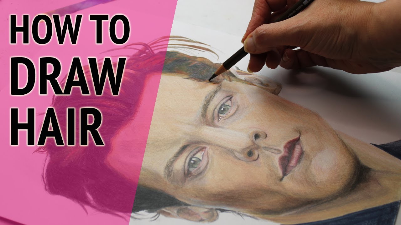 How to Draw Realistic Brown Hair | Drawing Harry Styles - YouTube