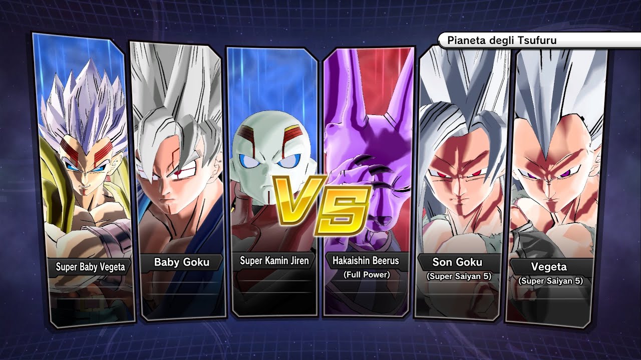 XV2 (PC): Super Kamin Jiren/Baby Goku/Super Baby Vegeta vs Beerus Full ...