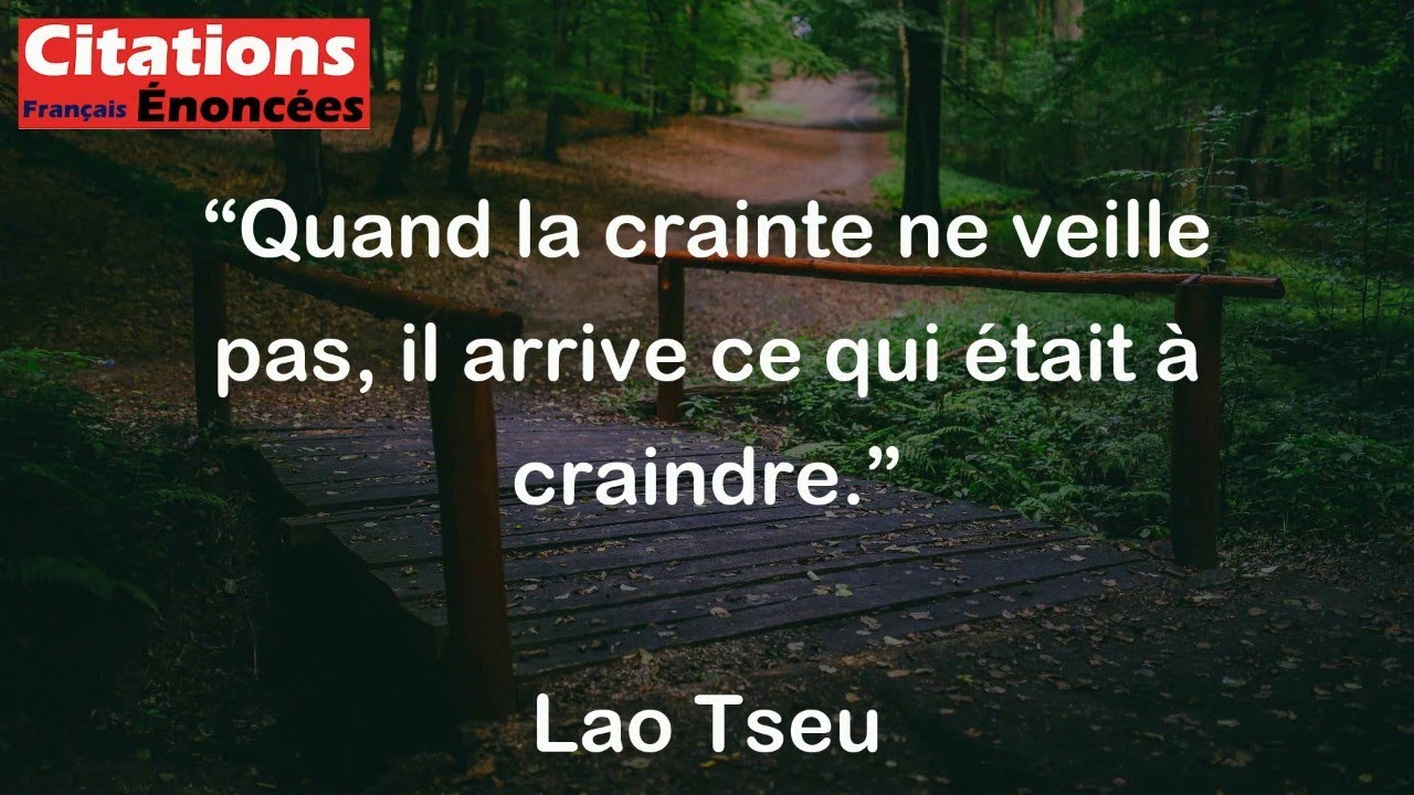 Quand la crainte ne veille pas, il arrive ce qui était à craindre ...
