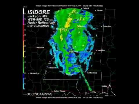 2002 Isidore - Jackson, MS WSR-88D Radar Animation