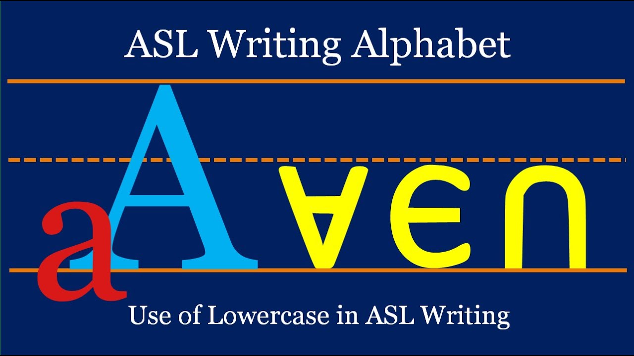 How to use sign language alphabet writing system - YouTube