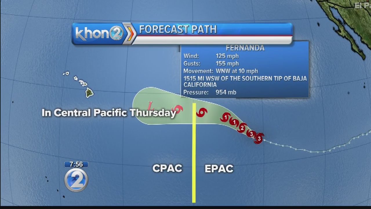 Hurricane Fernanda morning update (7/17/2017) - YouTube