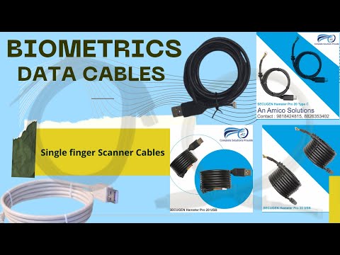 Morpho device Cable original | Mantra | Startek | Secugen Data Cables ...