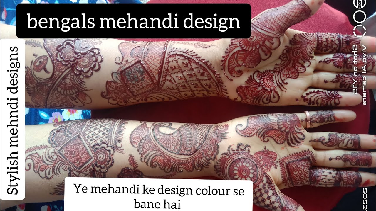 lal kon ki mehndi se lagai bahut hi saral mehandi lal kon se sikhe # ...
