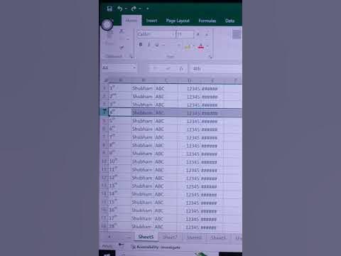 How to insert Row quickly in Excel #exceltips #shortsvideo #exceltech #excel - YouTube