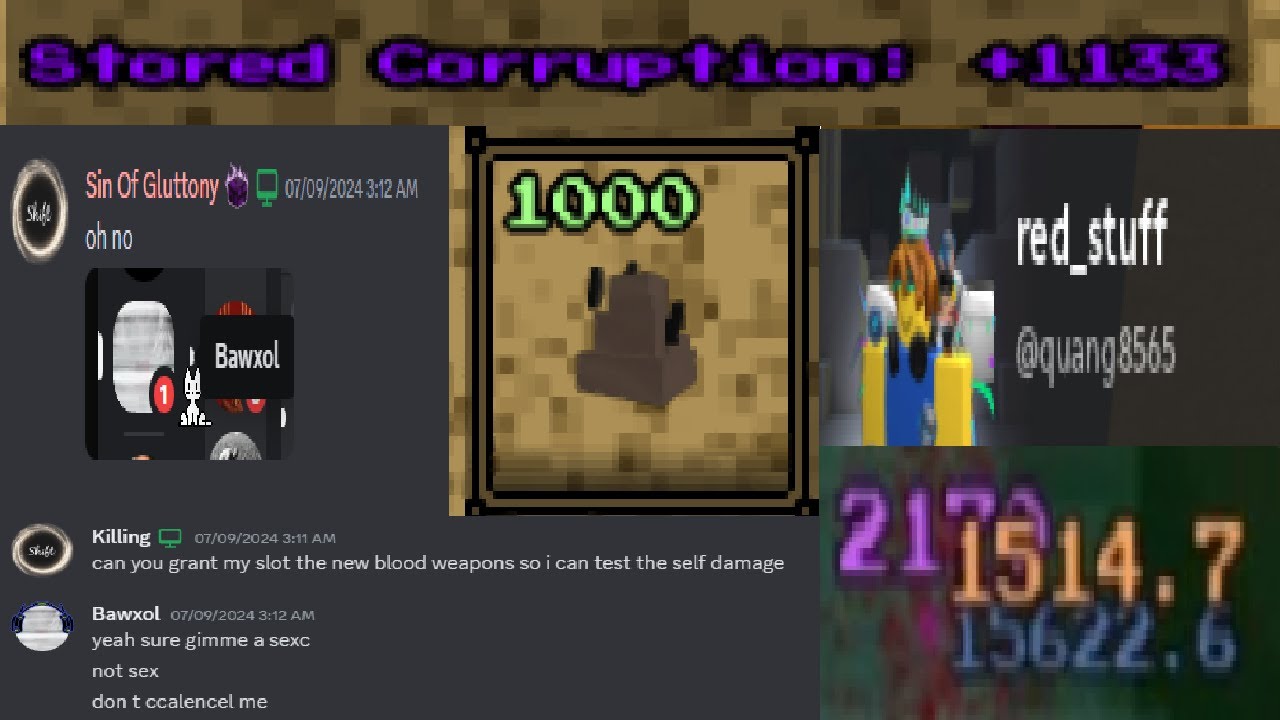 [Voxlblade] 1000 lord frogg dung ft. bawxol and 1133 stored corruption ...