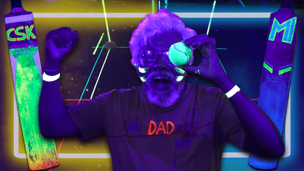 We played NEON CRICKET 🏏🔥| Semma Experience 😍| | CSK 💛vs Mi 💙 - YouTube