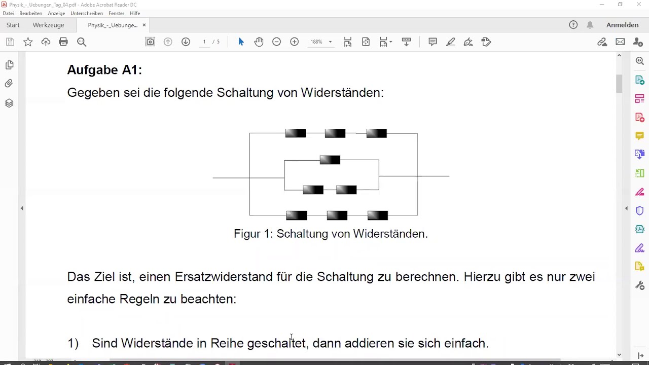 Ü05a. Physik Übung Gleichstrom 1 - YouTube