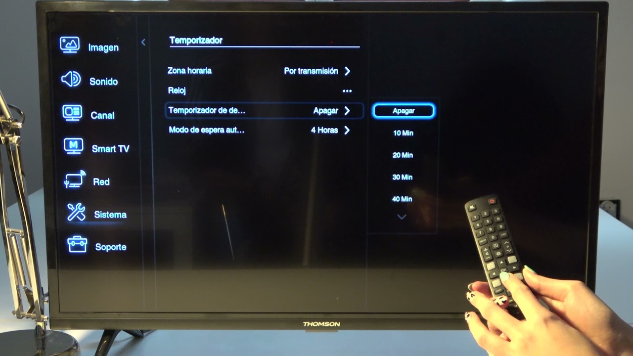 Como activar el apagado automático en TV LED Thomson - poner y quitar ...