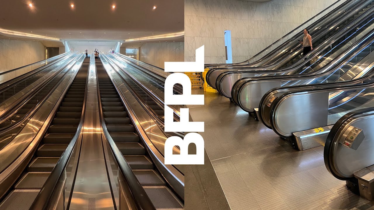 Long OTIS Double-File Escalators - Brookfield Place/Oculus Connection ...