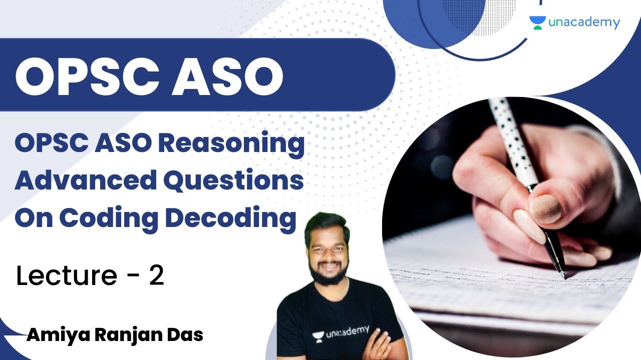 OPSC ASO Reasoning Advanced Questions On Coding-Decoding | L 2 ...
