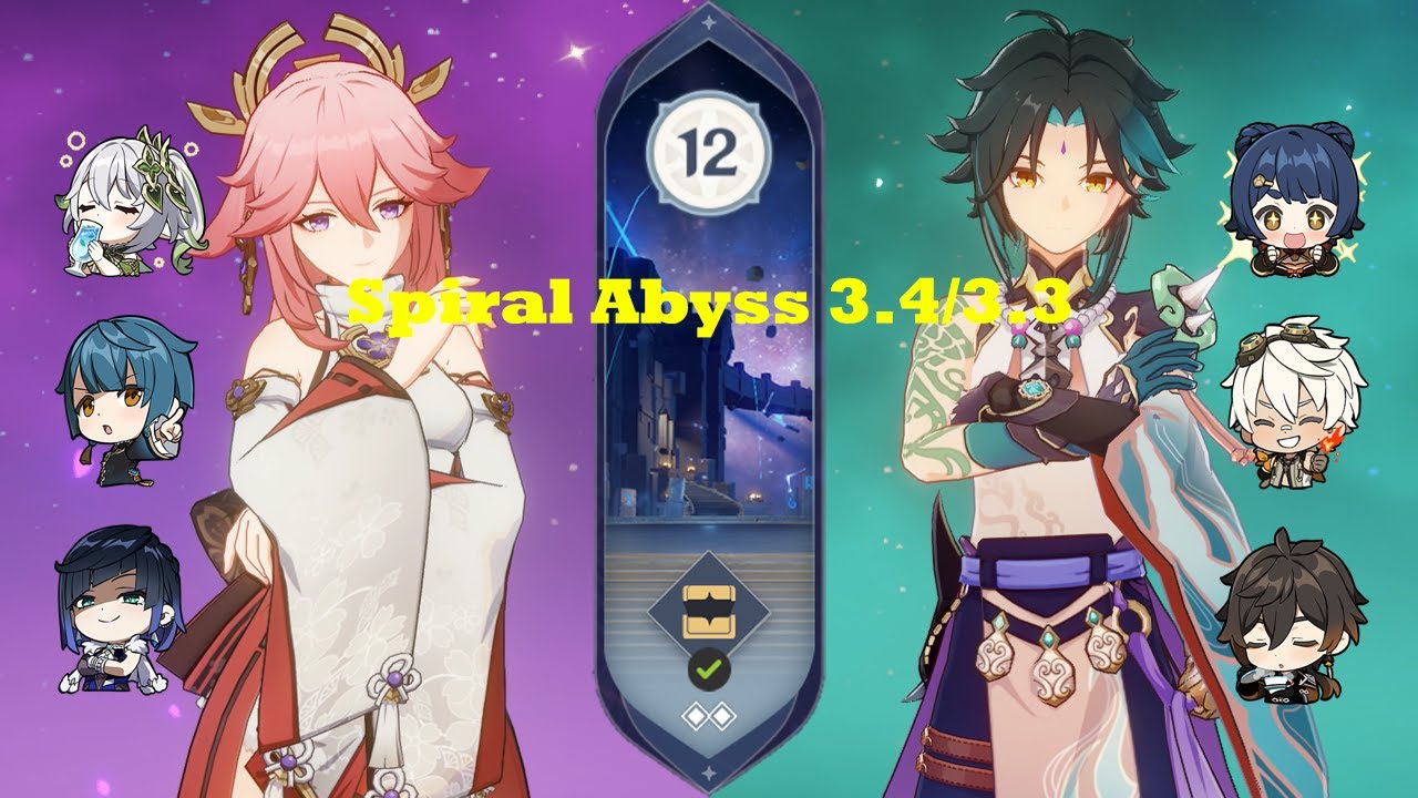 Yae Double Hydro & Xiao Double Pyro | Spiral Abyss 3.4/3.3 Floor 12 (9 ...