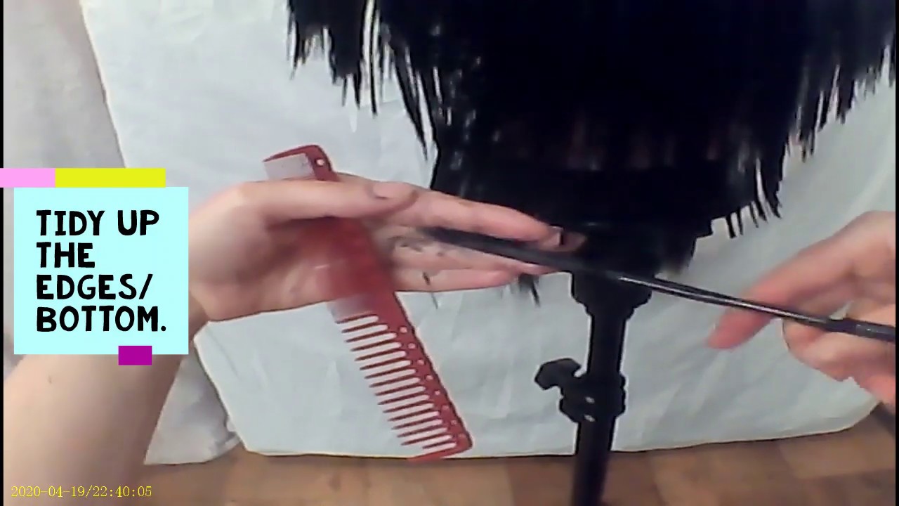 Basic Uniform Layer Haircut Barber Training Video, How to cut hair men ...