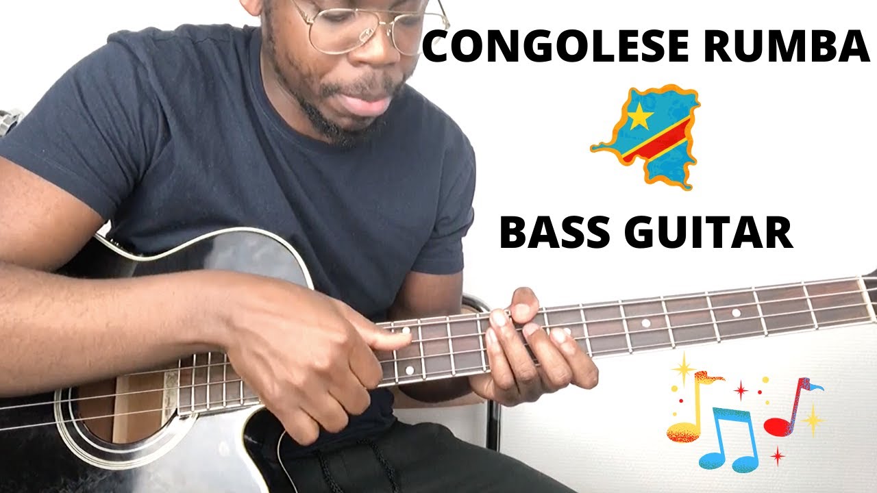 African Bass Guitar Tuto - Congolese Rumba song: Libala from Rene Lokua ...
