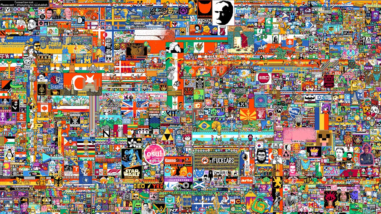 Full Timelapse Of R/Place 2022 - YouTube