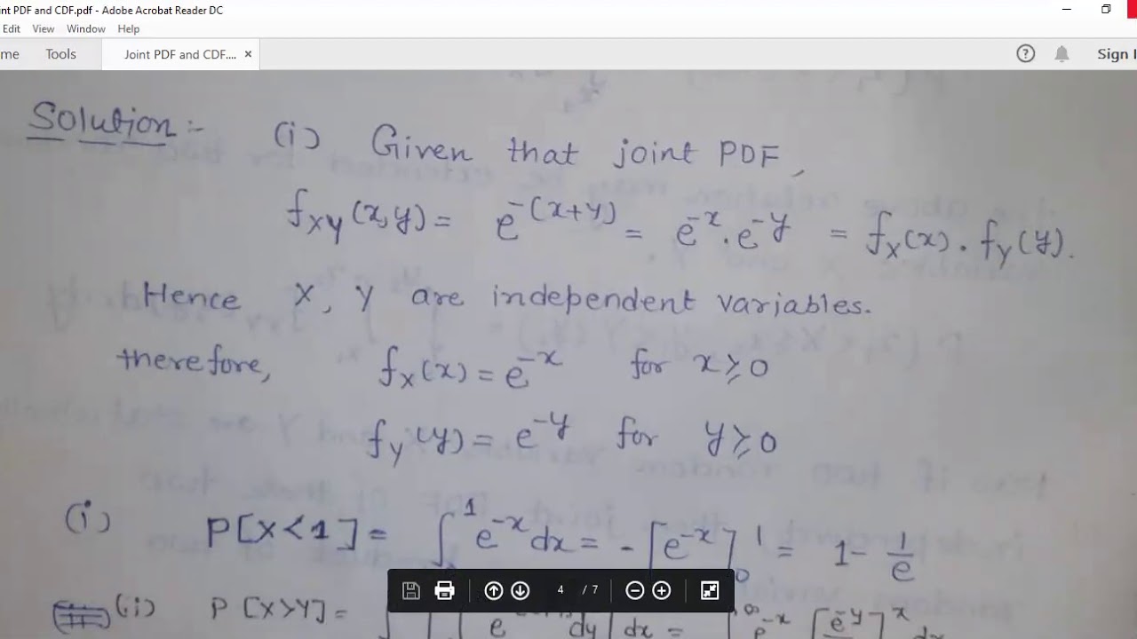 Joint PDF and CDF (Digital Communication) - YouTube