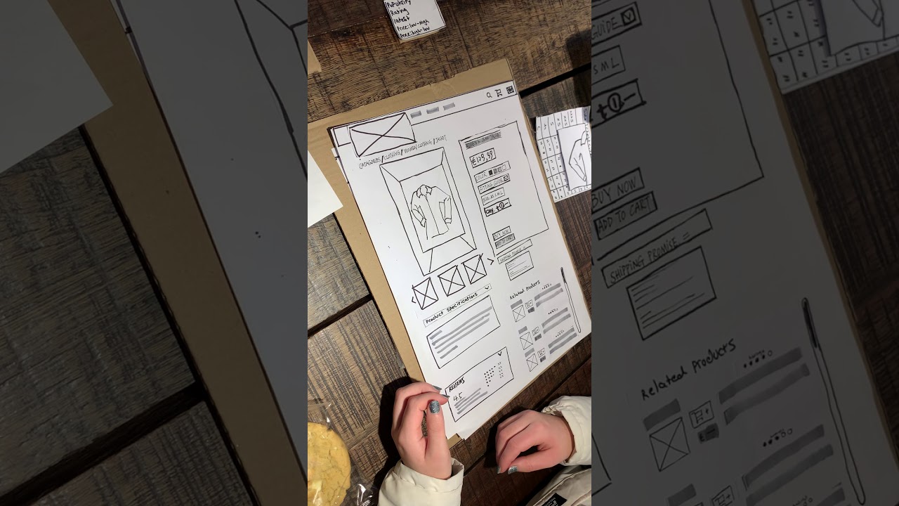 eCommerce Paper Prototype Usability Test - YouTube